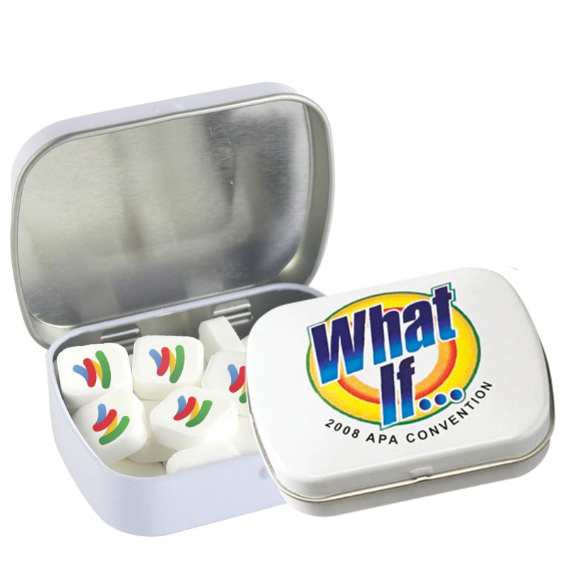 Domed Tin - Imprinted Square Mints – PG TEX